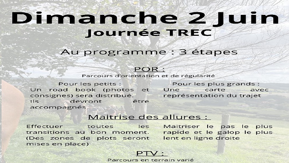 Découverte d'une nouvelle discipline : le Trec